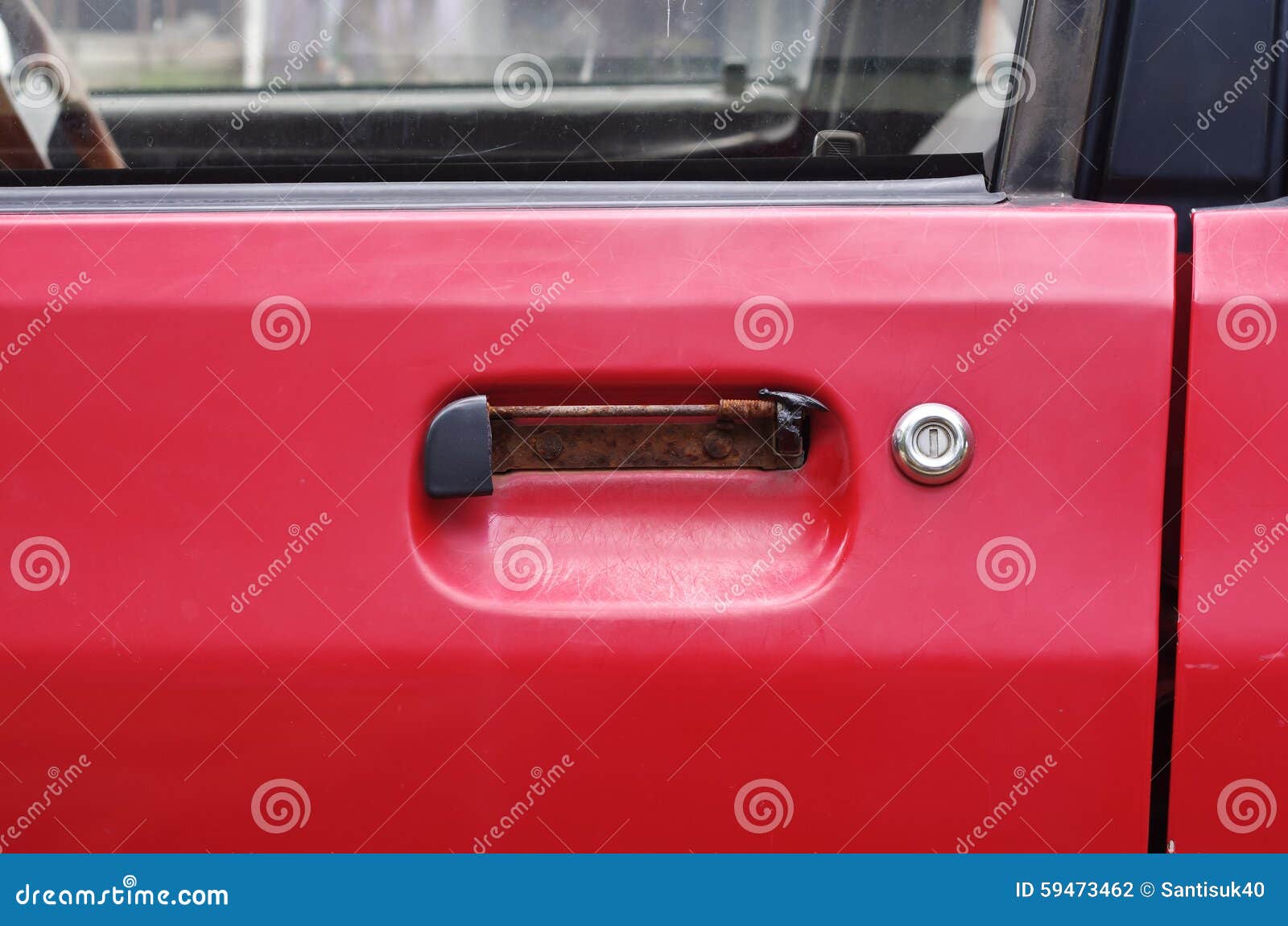 Damaged car handle stock photo. Image of open, bolt, abstracts - 59473462
