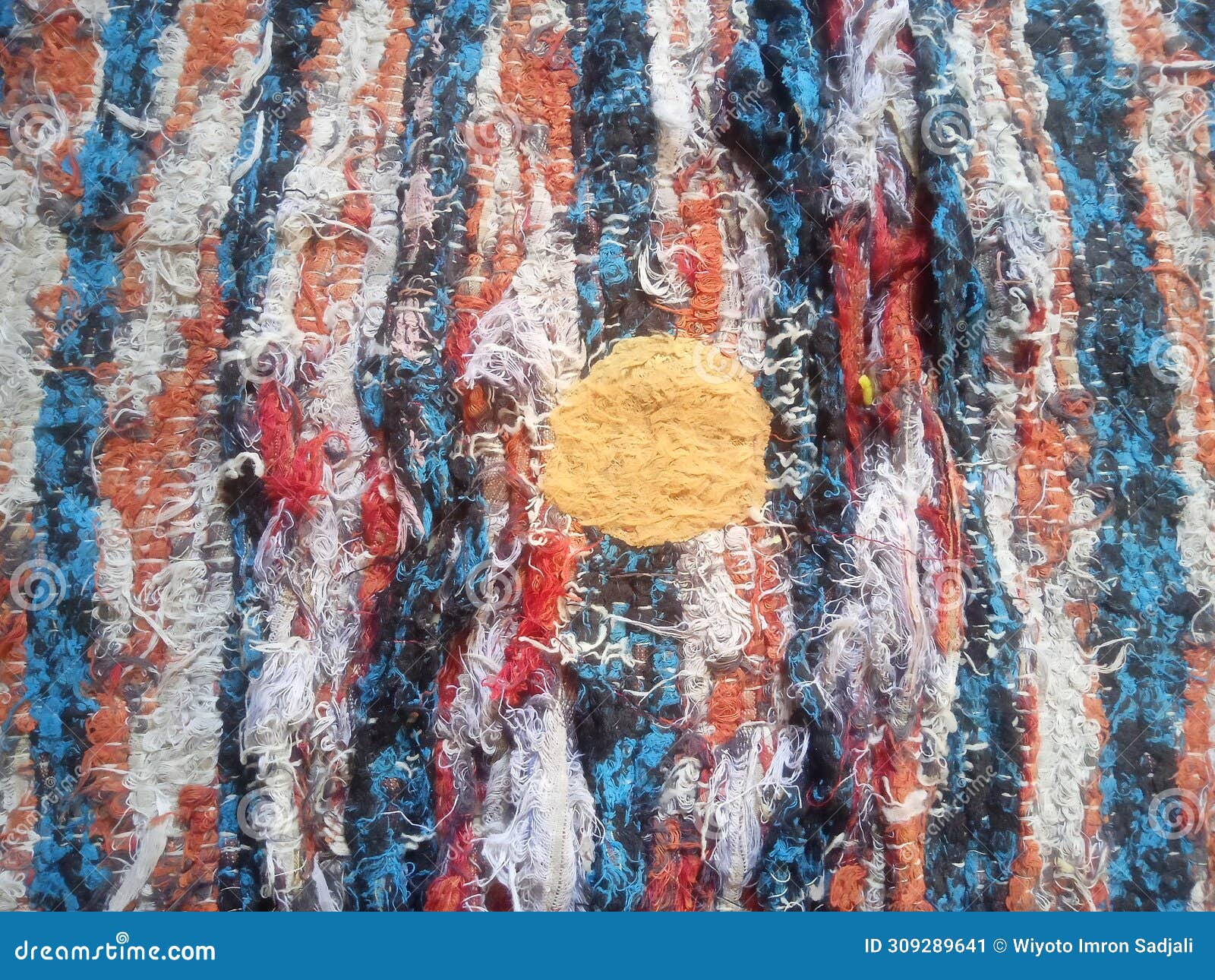 Damaged Carpet Fabric Texture. Stock Image - Image of circles, blue ...
