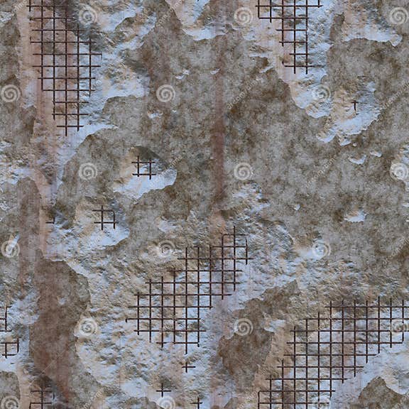 Damaged Concrete Repeating Pattern Stock Illustration - Illustration of ...