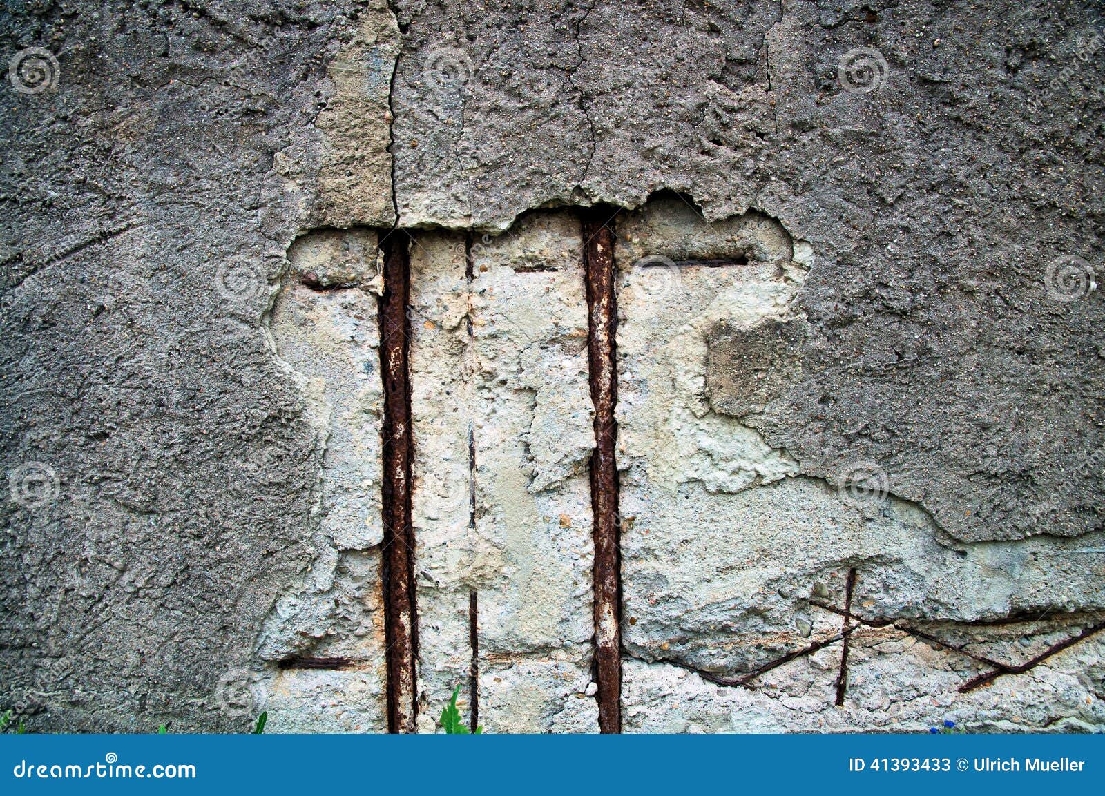 Damaged concrete stock image. Image of work, repair, reinforcement ...