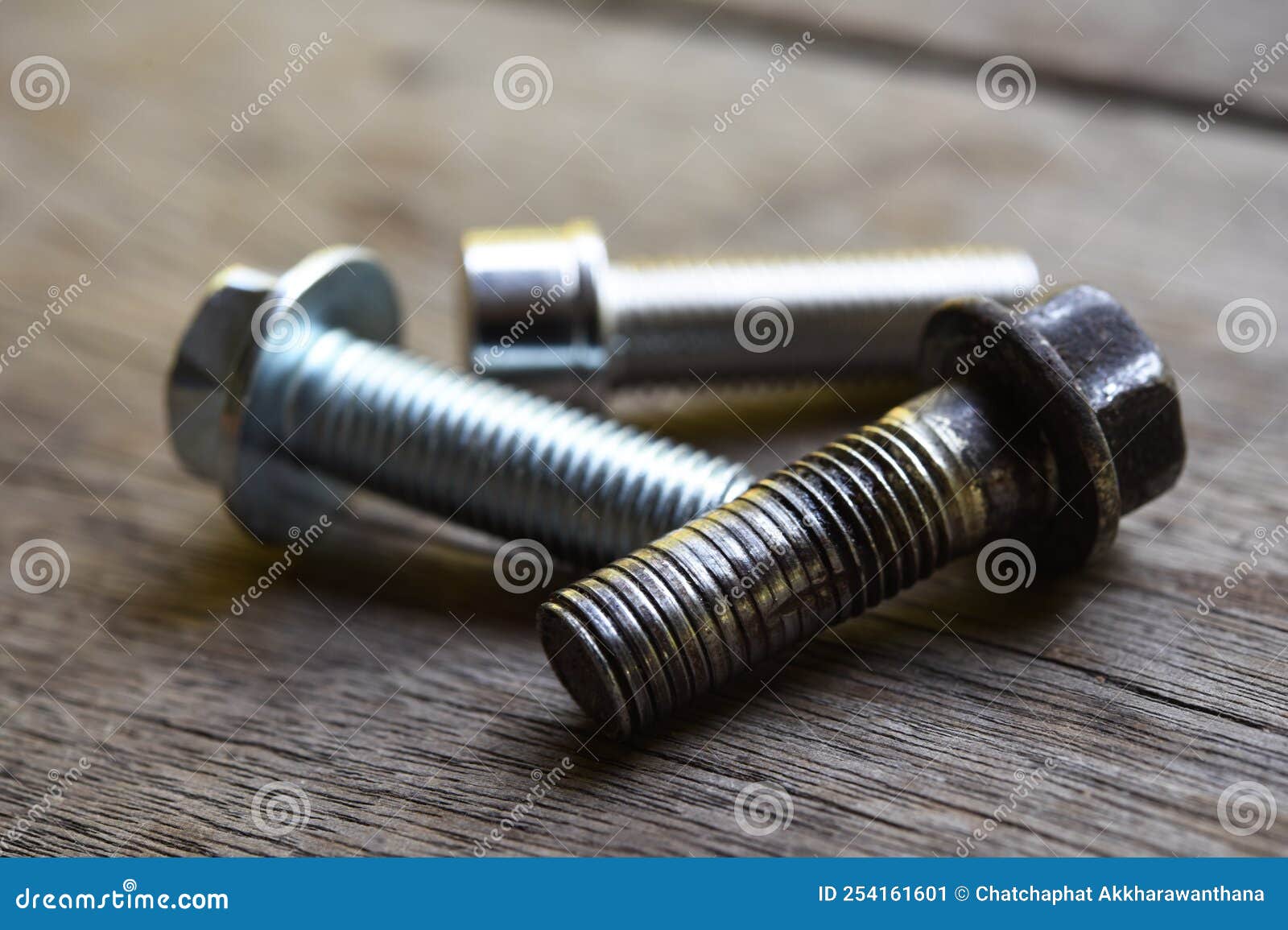 Damaged and Deformed Threads of Bolt Stock Image - Image of poor ...