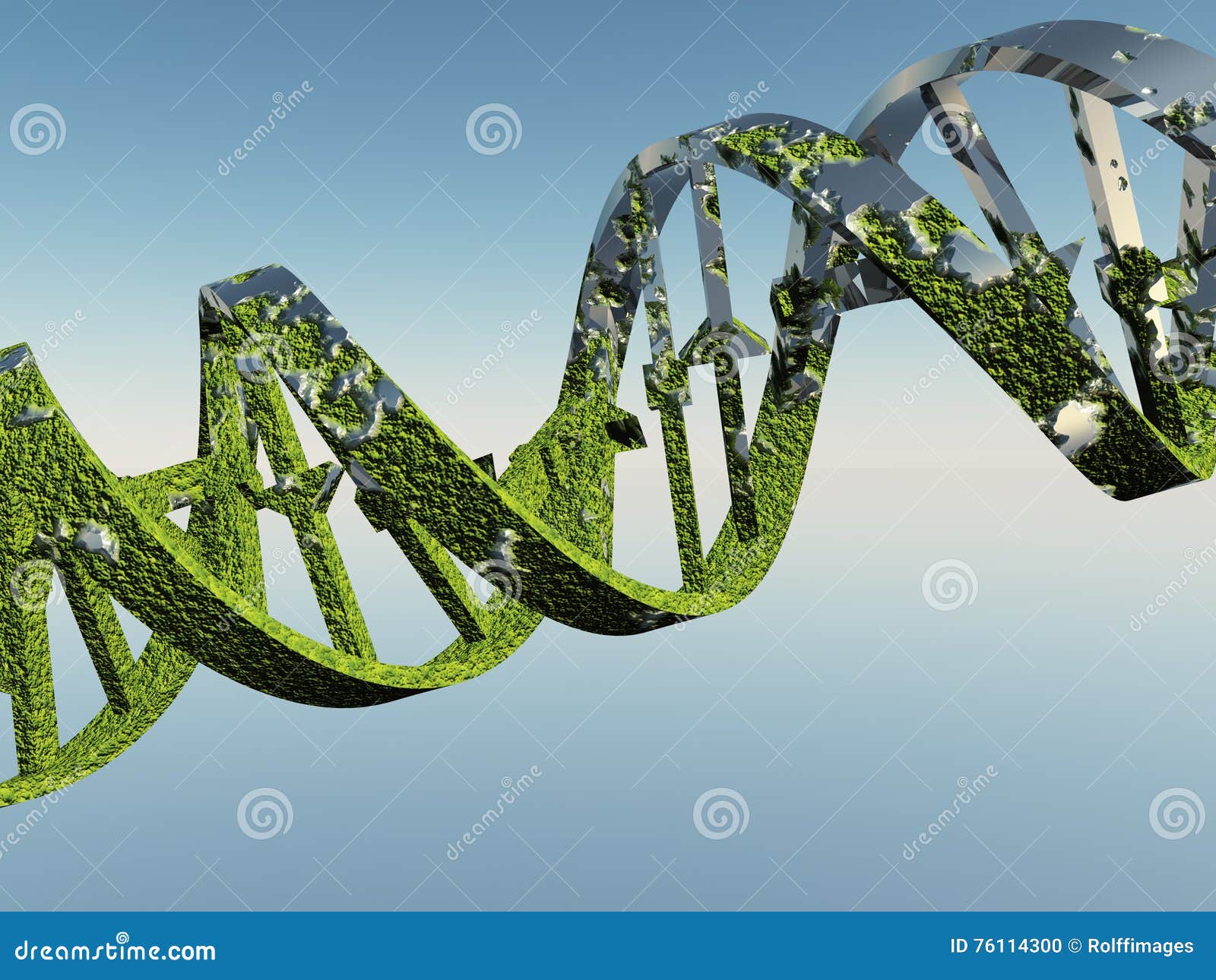 Damaged DNA Strands Royalty-Free Stock Image | CartoonDealer.com #76114300