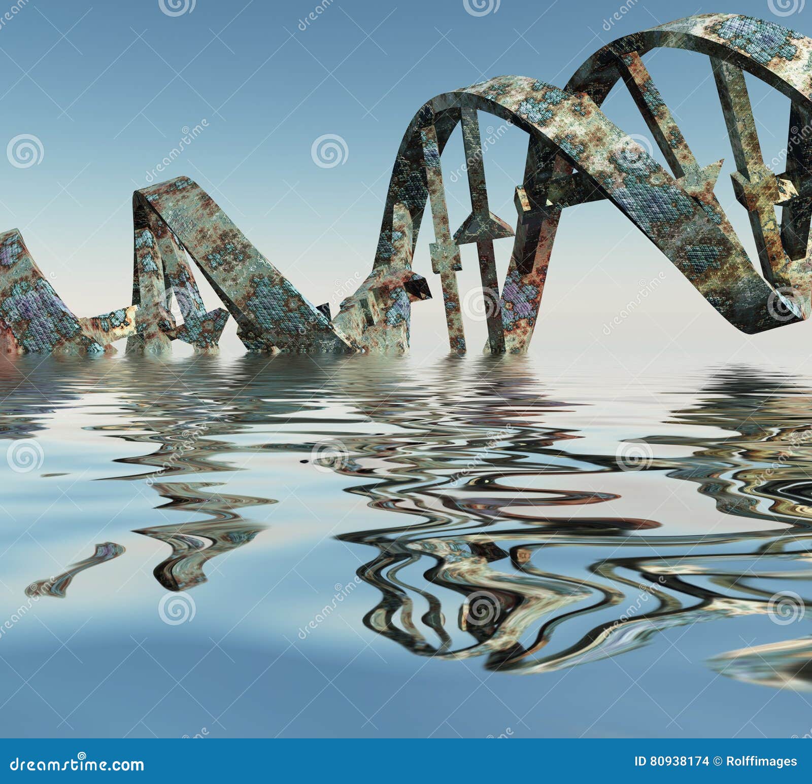 Damaged DNA Strands Royalty-Free Stock Image | CartoonDealer.com #76114300
