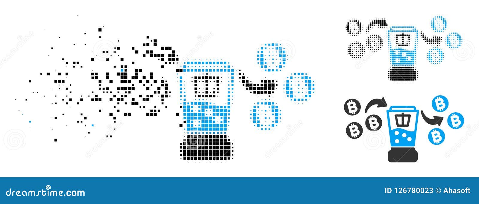 Damaged Dot Halftone Bitcoin Mixing Service Icon Stock Vector ... Damaged Dot Halftone Bitcoin Mixing Service Icon Stock Vector ...
