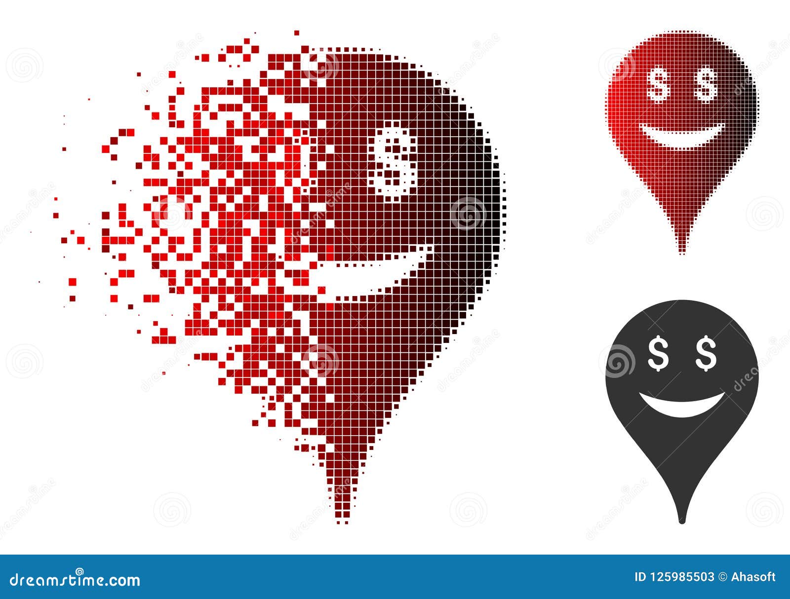 Damaged Dot Halftone Business Smiley Map Marker Icon Stock Vector ... Damaged Dot Halftone Business Smiley Map Marker Icon Stock Vector ...