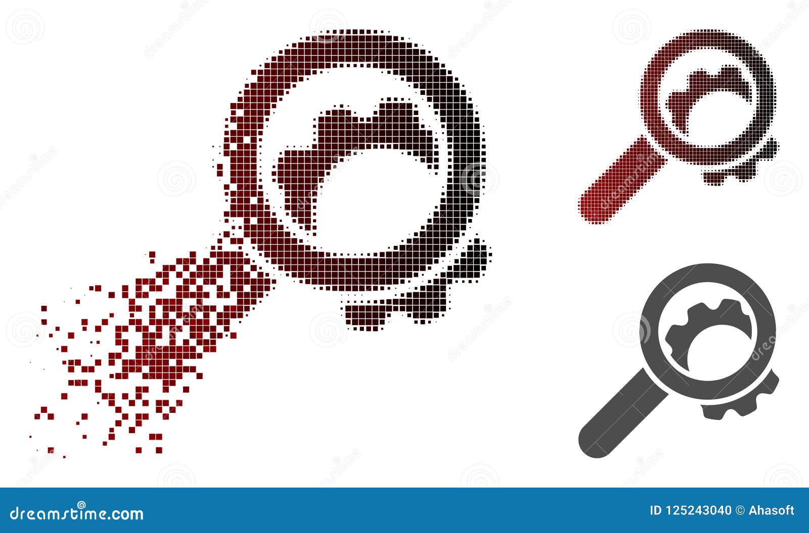 Damaged Dot Halftone View Configuration Gear Icon Stock Vector ... Damaged Dot Halftone View Configuration Gear Icon Stock Vector ...