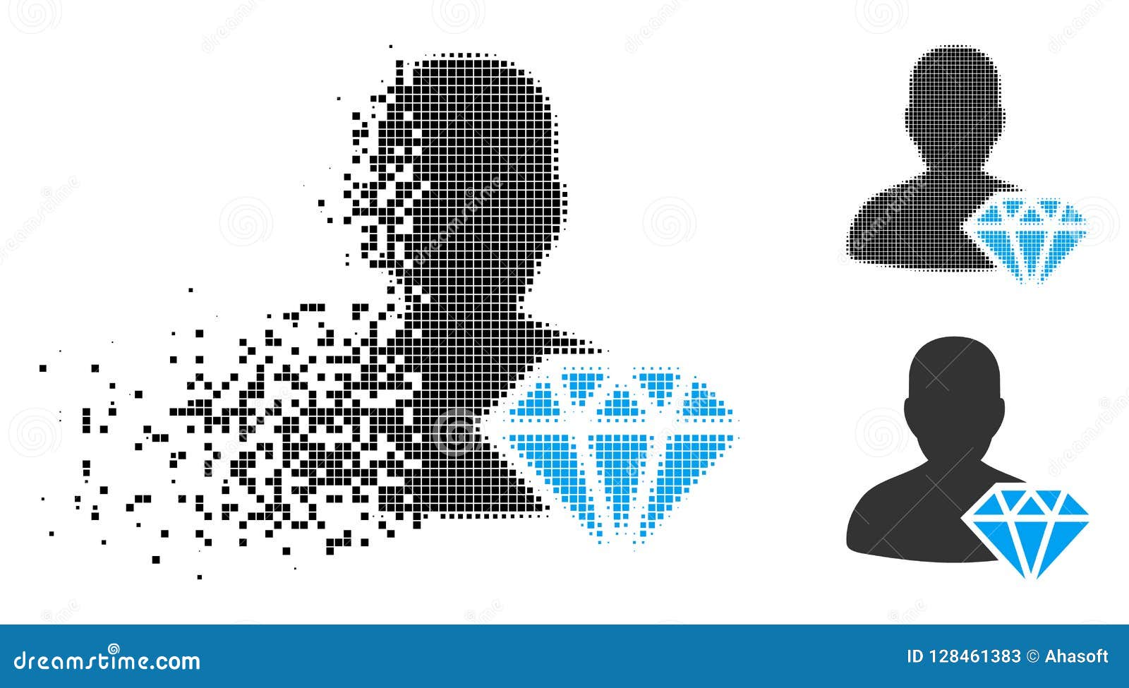 Goldsmith Icon Of 3 Types Color, Black And White, Outline. Isolated ...