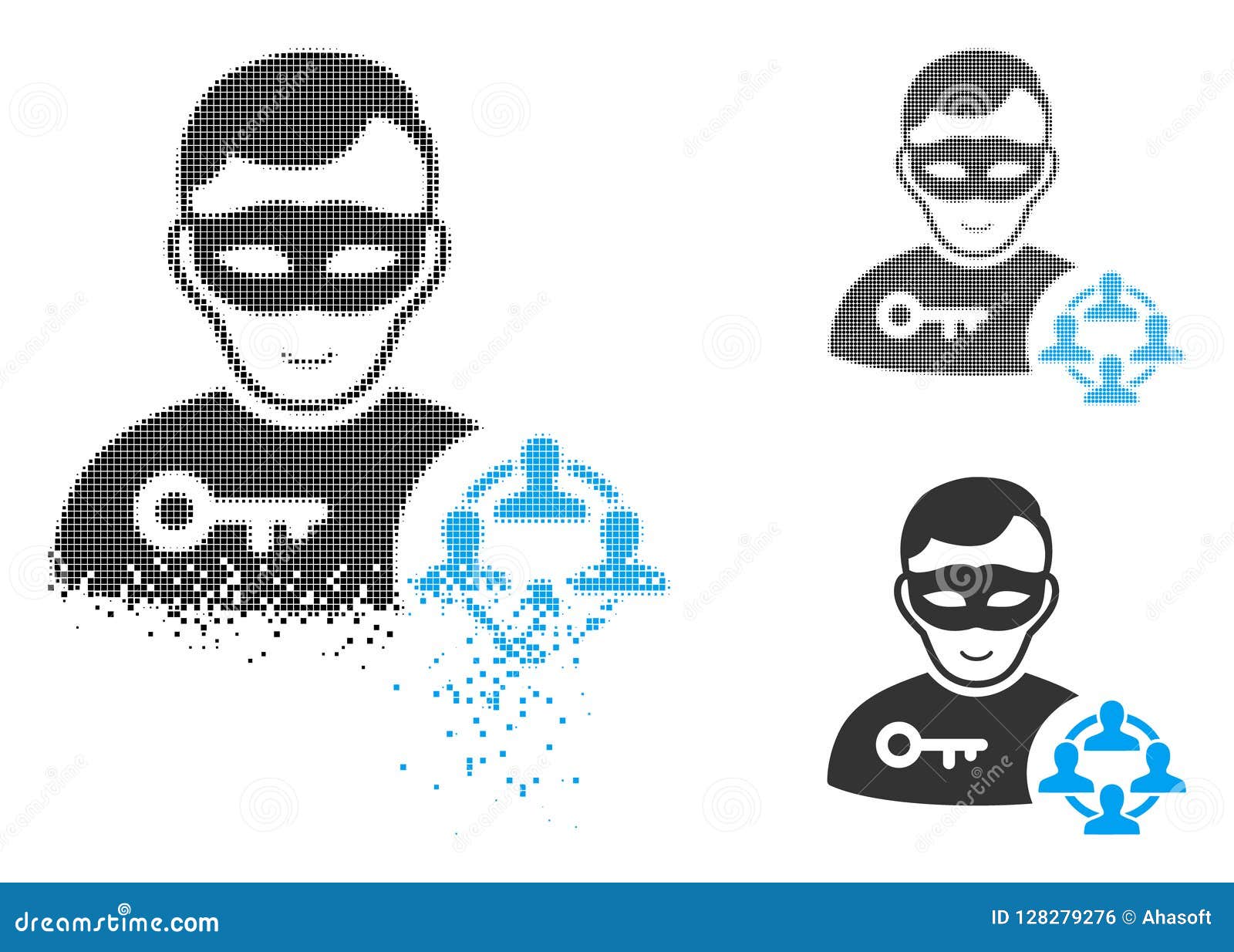 Damaged Dotted Halftone Social Hacker Icon with Face Stock Vector ... Damaged Dotted Halftone Social Hacker Icon with Face Stock Vector ...