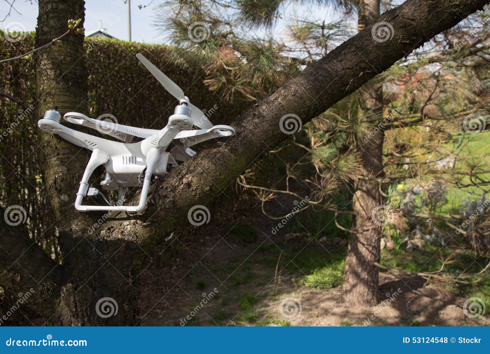Damaged drone stock photo. Image of professional, misfortune - 53124548