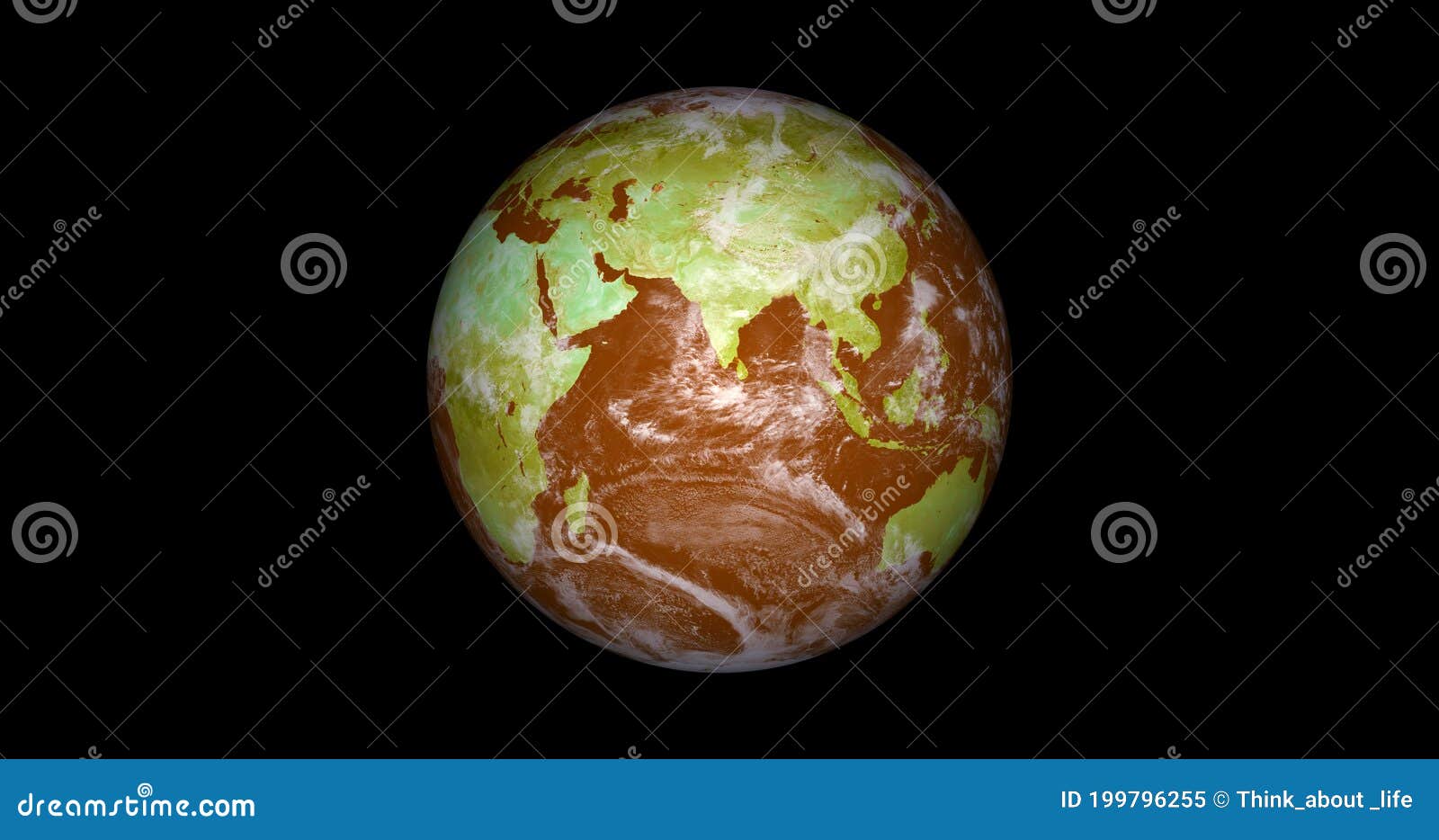 Polluted Earth From Space