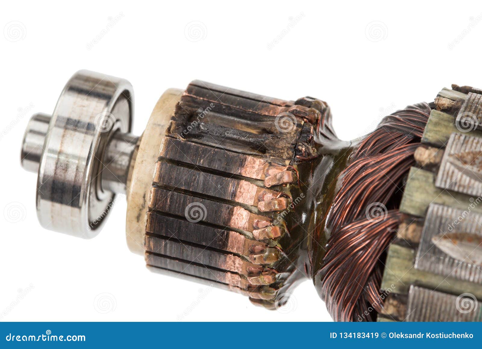Damaged And Old Electric Generator Dynamo Electrical Motor Royalty-Free ...