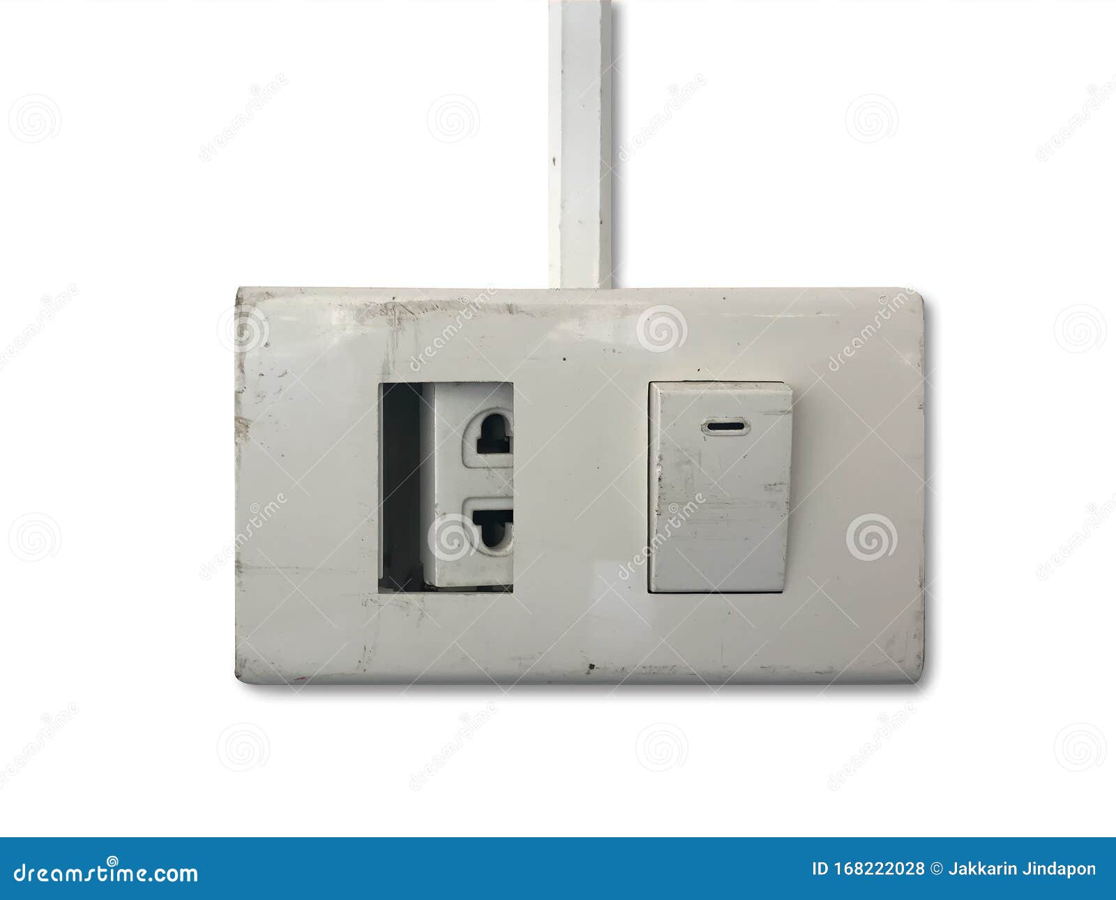 Damaged Electric Plug Socket Stock Photo - Image of outlet, failure ...