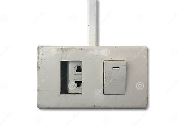 Damaged Electric Plug Socket Stock Photo - Image of outlet, failure ...