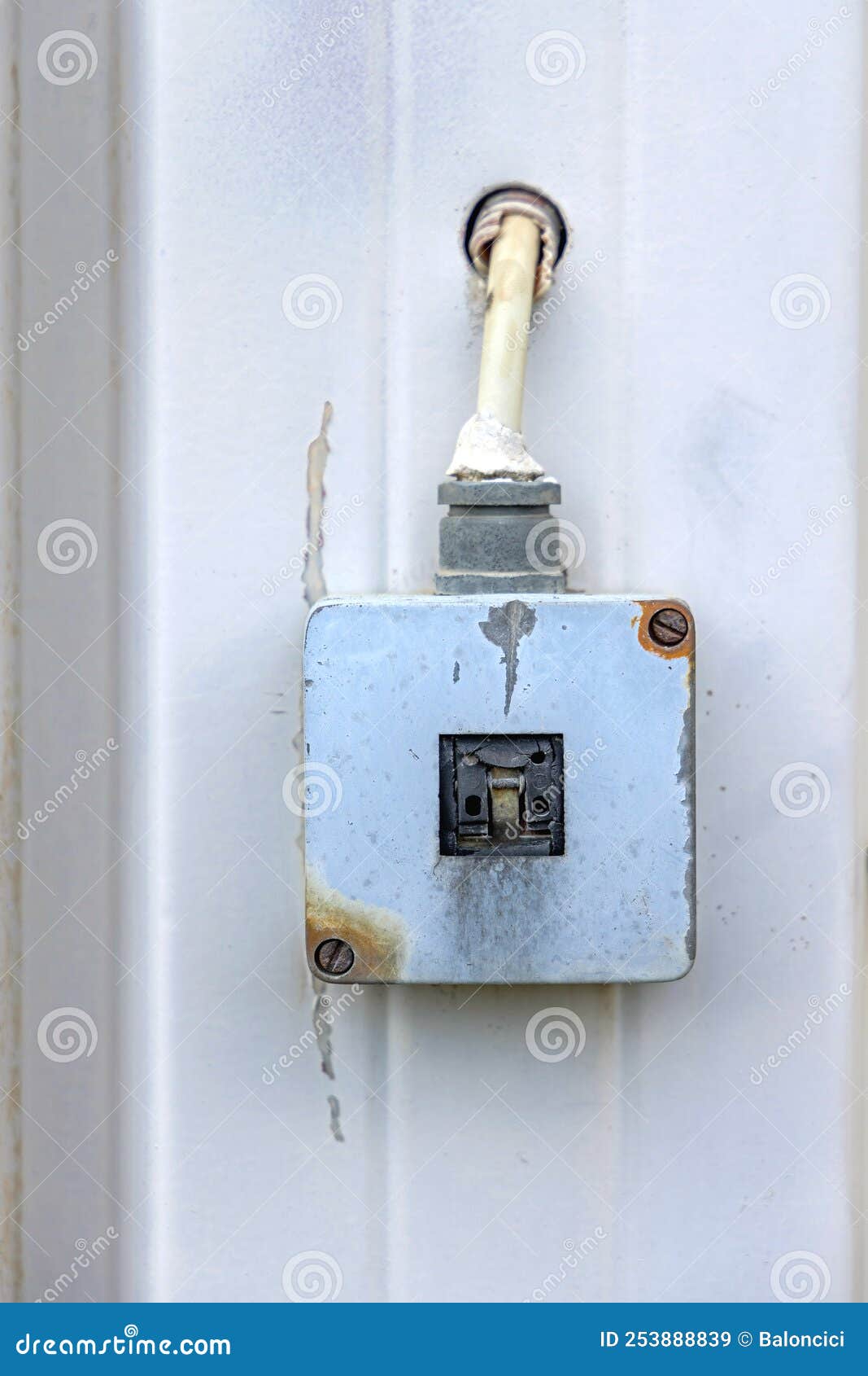 Damaged Switch Box stock image. Image of equipment, 2022 - 253888839