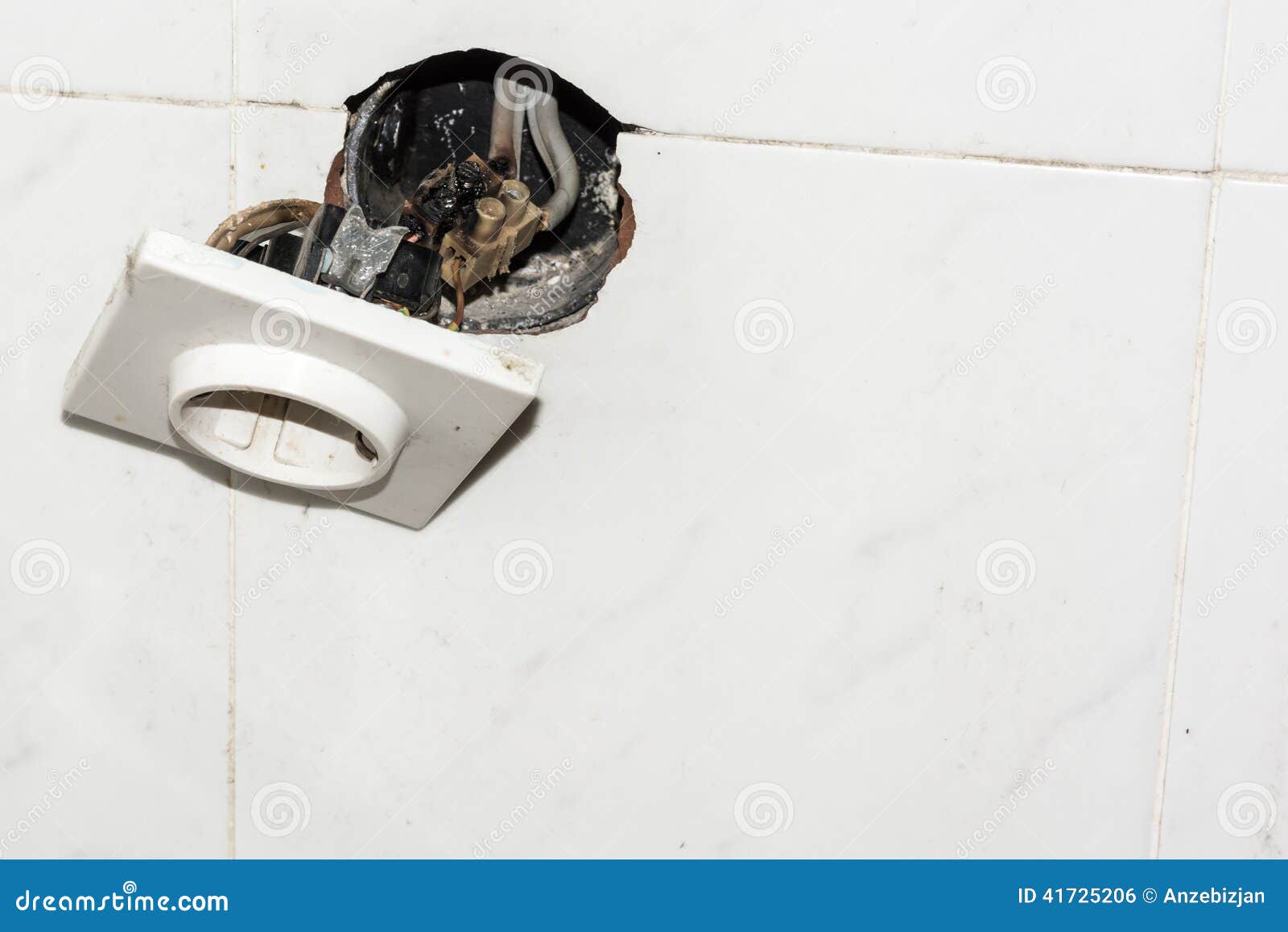 Damaged Electrical Socket Stock Photo | CartoonDealer.com #41725206
