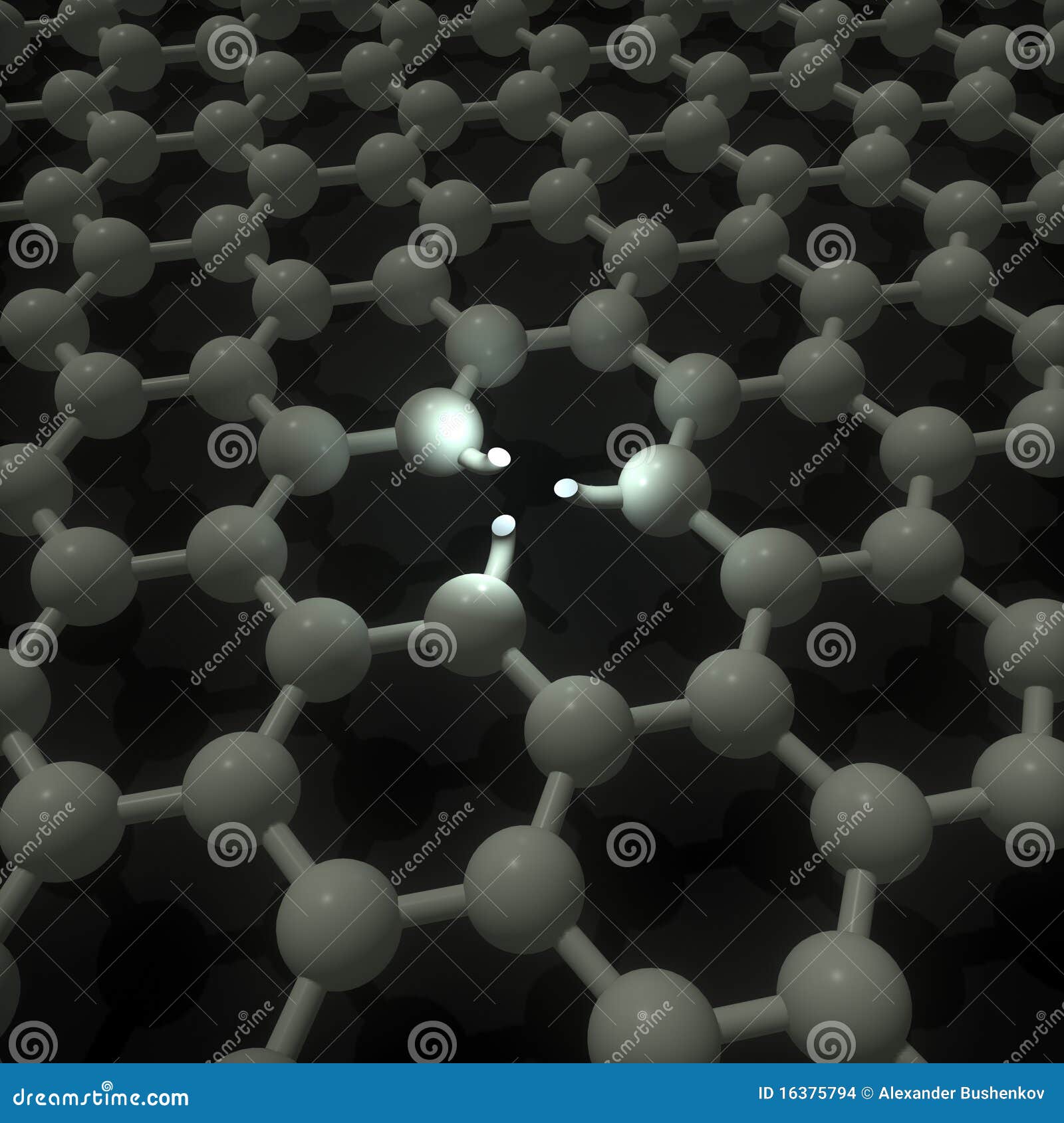 Graphene Crystal Lattice Royalty-Free Stock Image | CartoonDealer.com ...