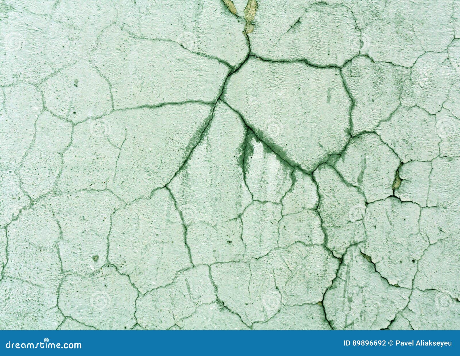 Damaged Green Color Old Wall Surface. Stock Photo - Image of ...