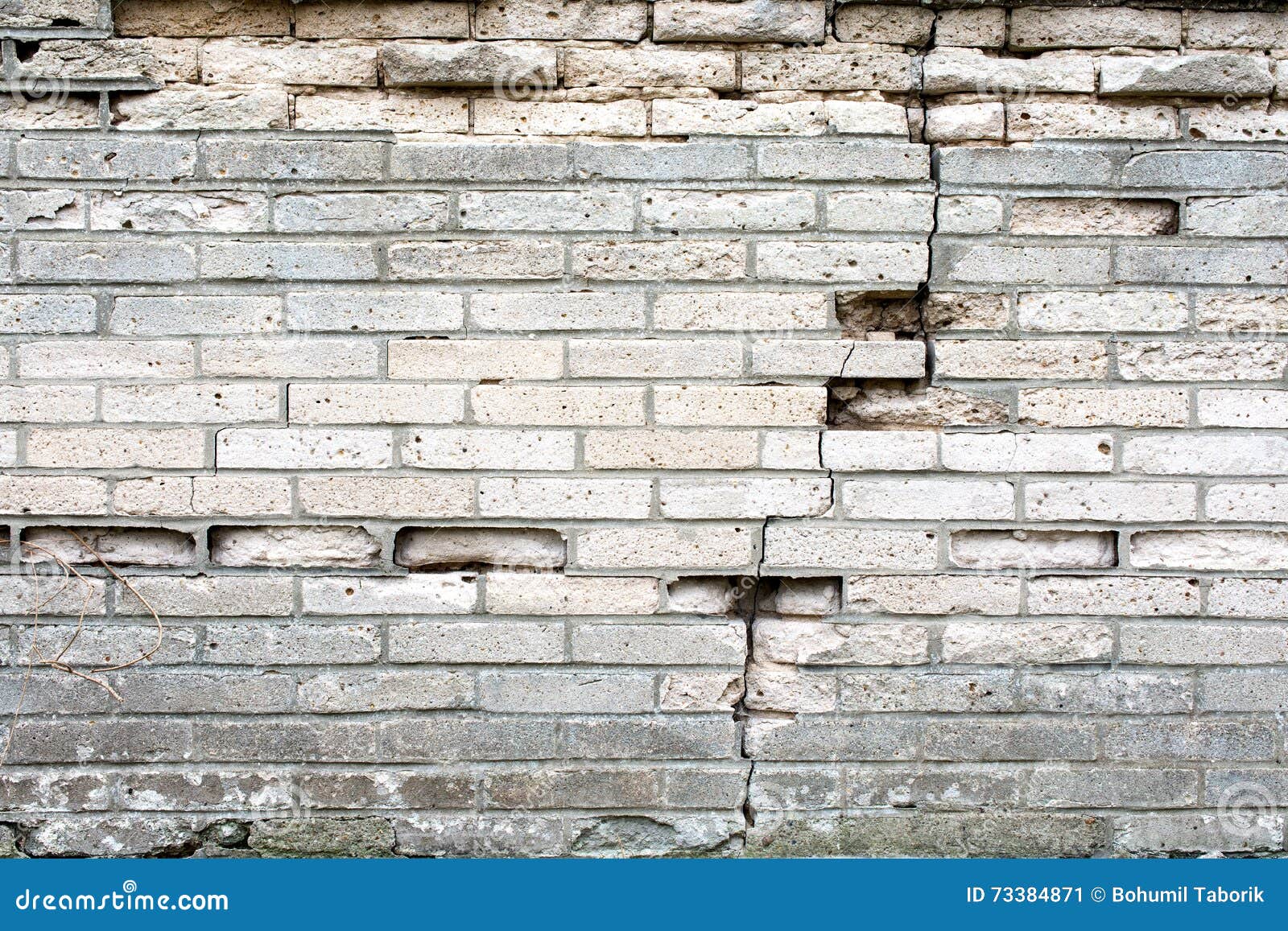 Damaged grey brick wall 2 stock image. Image of retro - 73384871