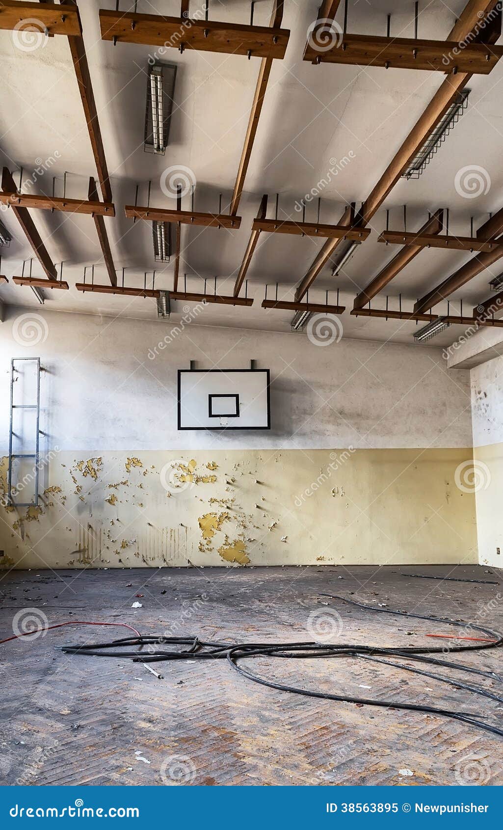 Damaged Gym stock image. Image of area, fear, exclusion - 38563895