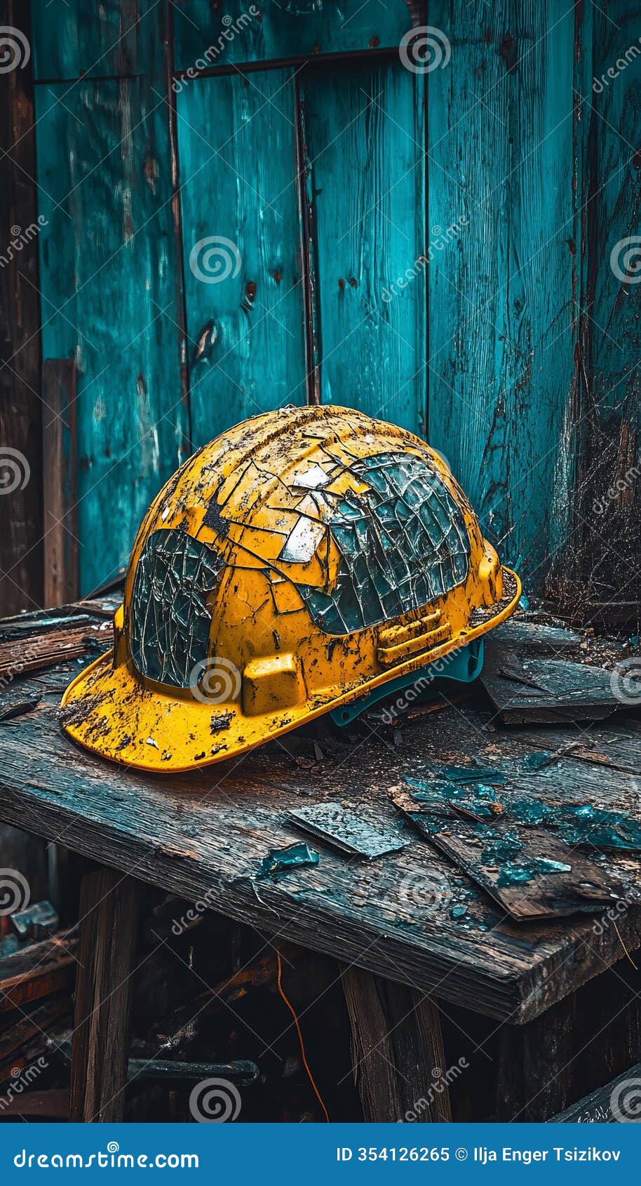 Hazard At Workplace. Fireman With Megaphone Announce Fire Emergency ...