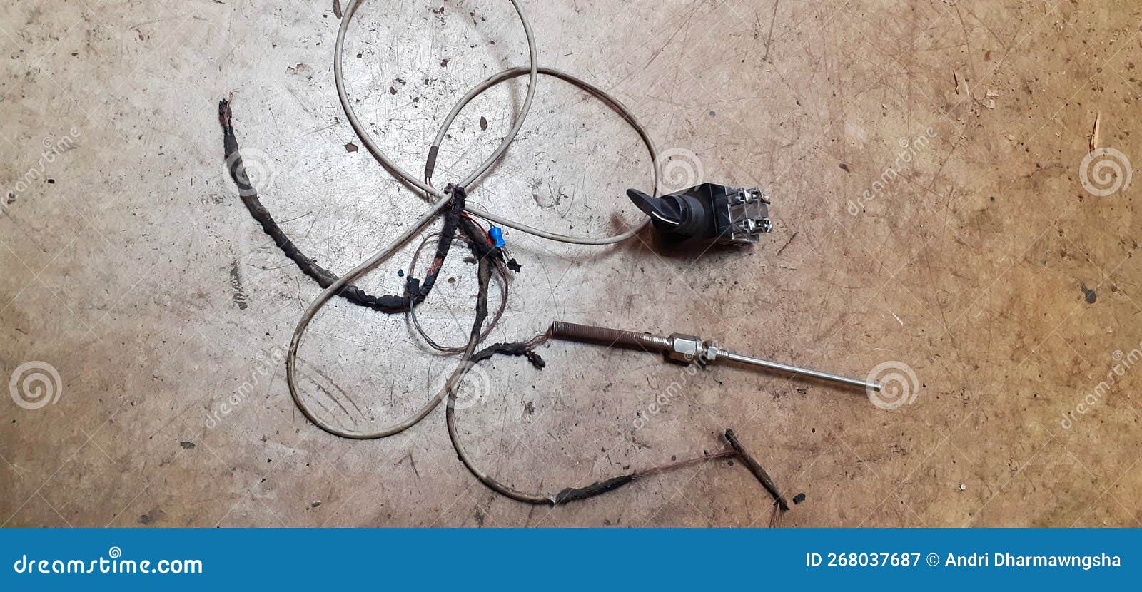 Damaged Heat Sensor Cable Due To Rat Bites Stock Image - Image of cable ...