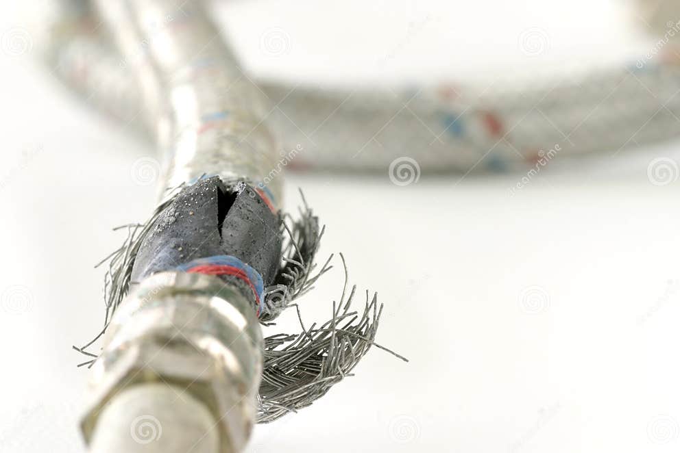 Damaged hose stock photo. Image of thread, braided, problem - 14333568