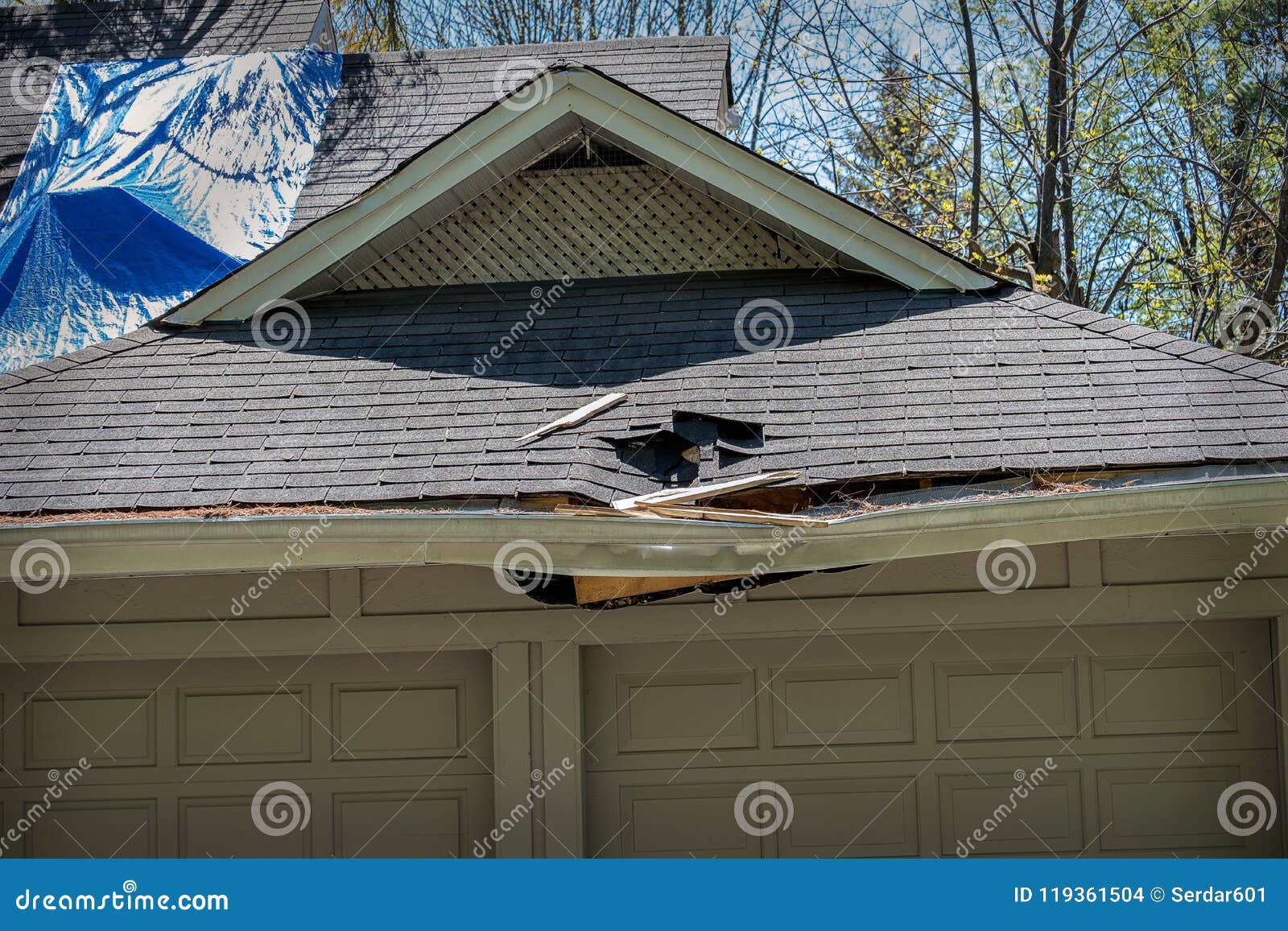 Damaged House stock photo. Image of windows, frame, wooden - 119361504