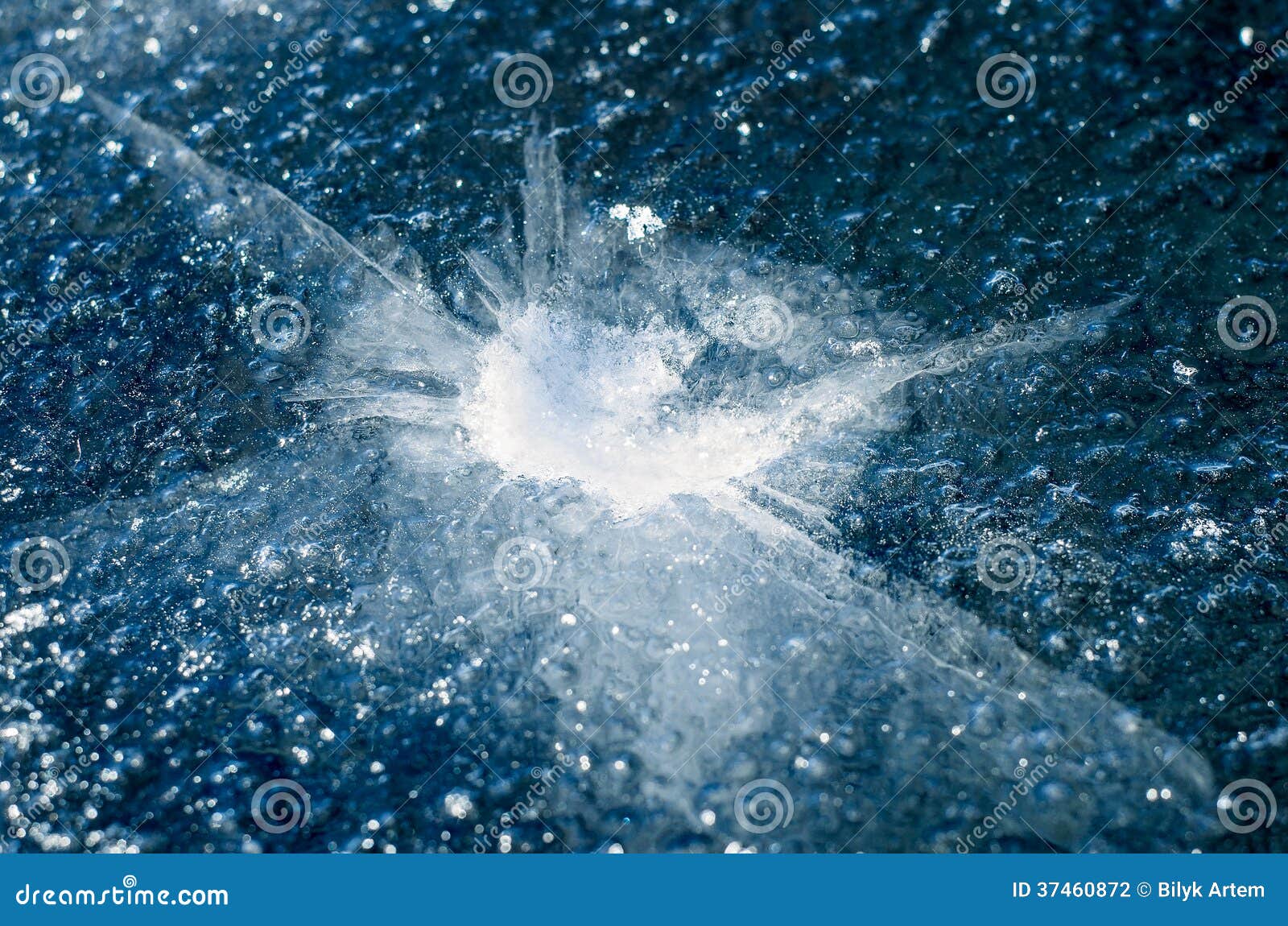 The damaged ice. stock photo. Image of texture, energy - 37460872