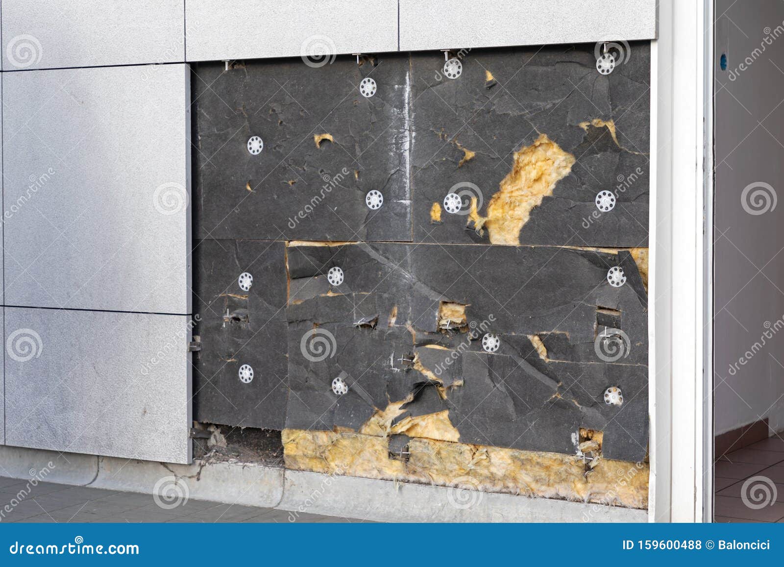 Damaged Insulation stock photo. Image of structure, insulation - 159600488