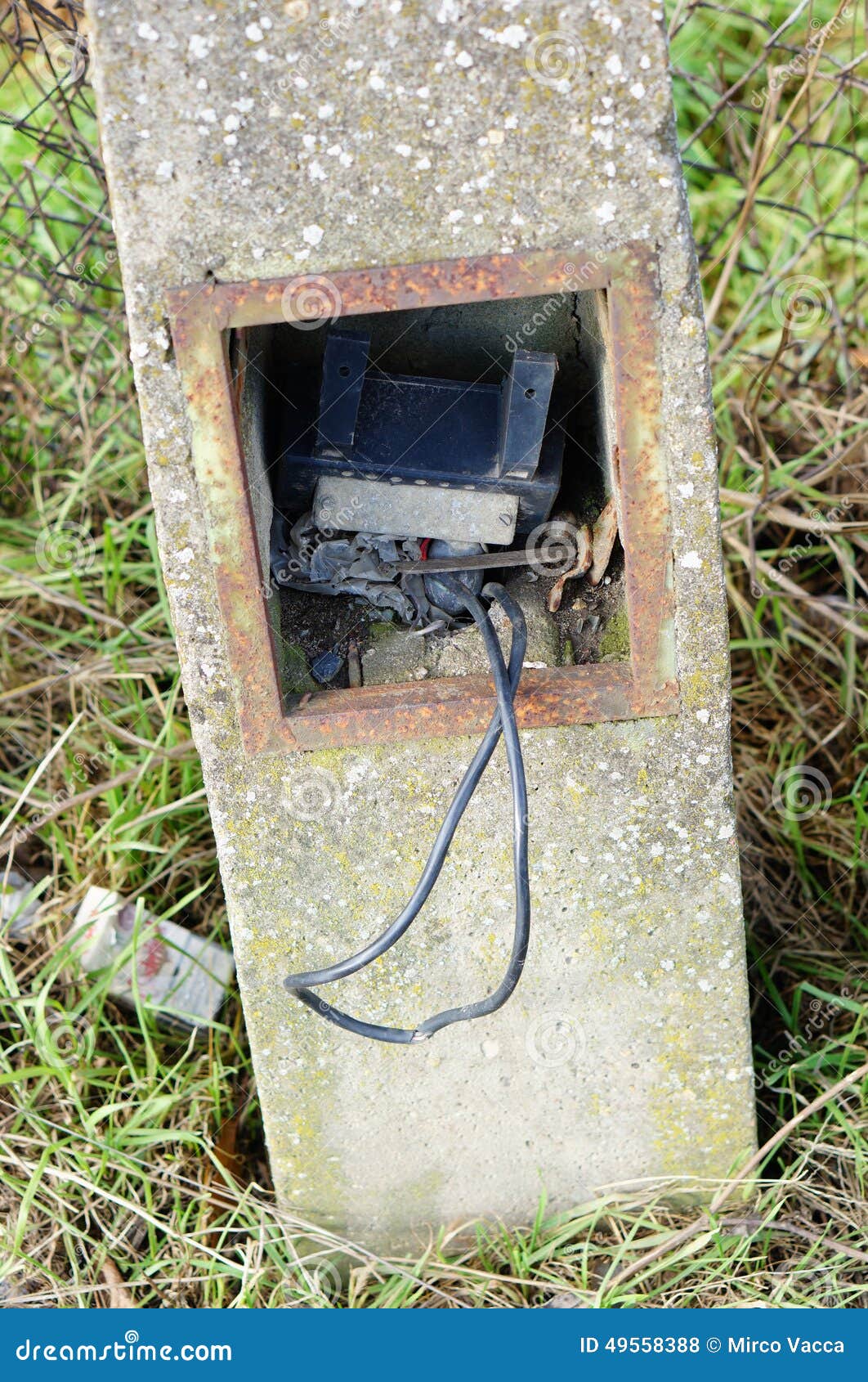 Damaged lamp stock photo. Image of broken, grass, lamp - 49558388