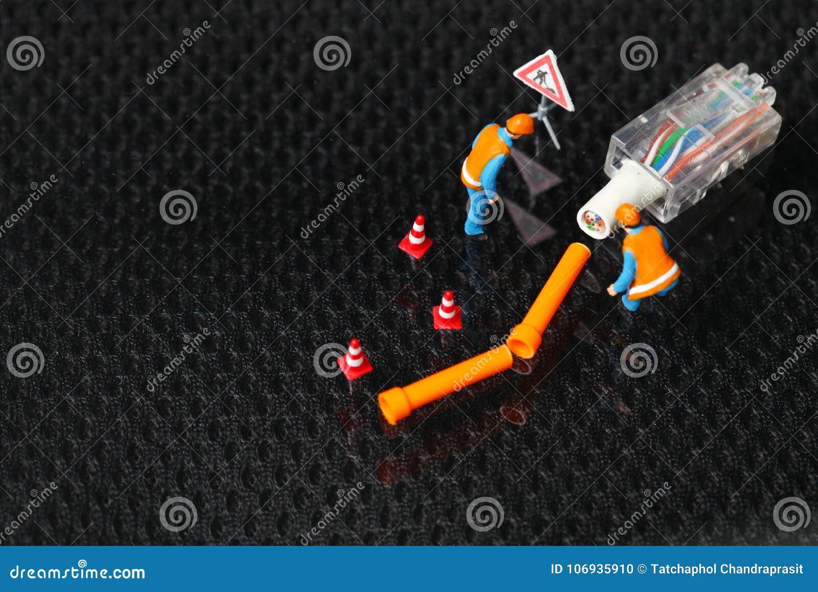 Damaged lan scene. stock photo. Image of orange, represent - 106935910
