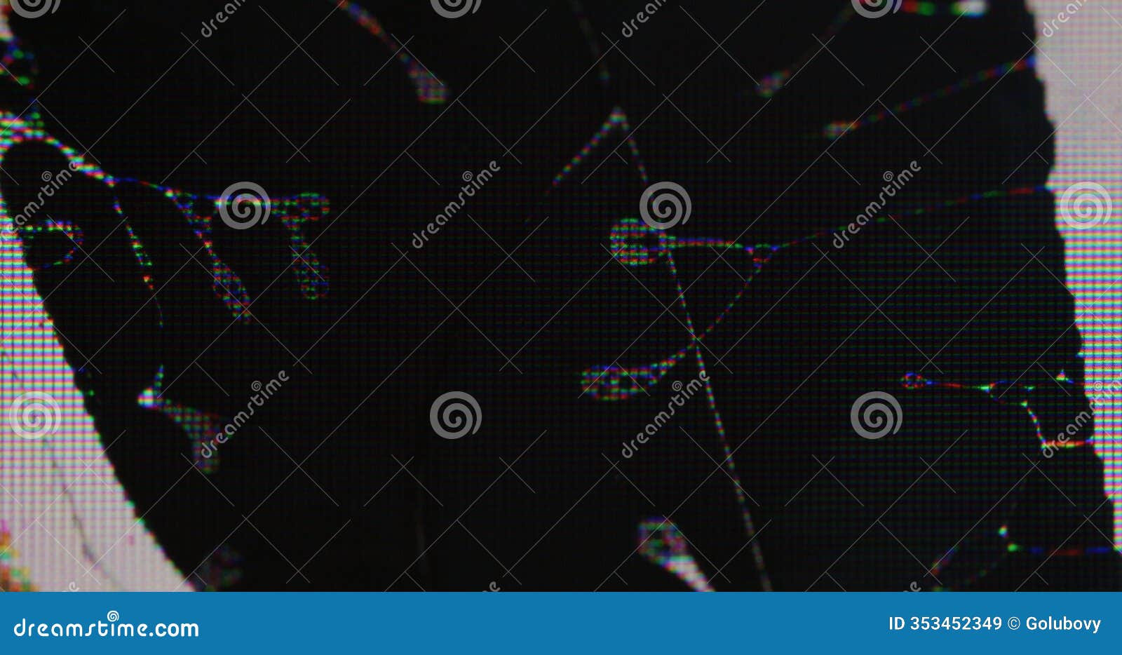 Damaged Matrix Broken Pixels Surface LSD Screen Stock Image - Image of ...