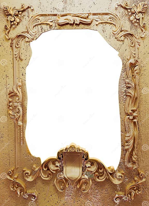 Damaged metal frame stock illustration. Illustration of brushed - 17474775