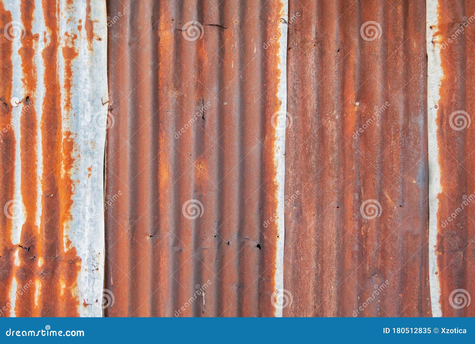 Damaged Metal Sheet Roof by Rust Stock Image - Image of detail, color ...