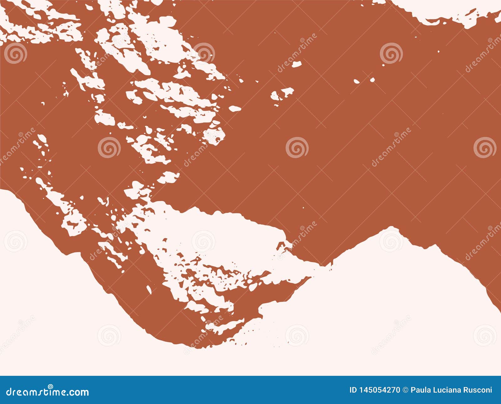 Damaged By Natural Disaster Flood Houses And Trees Partially Submerged ...