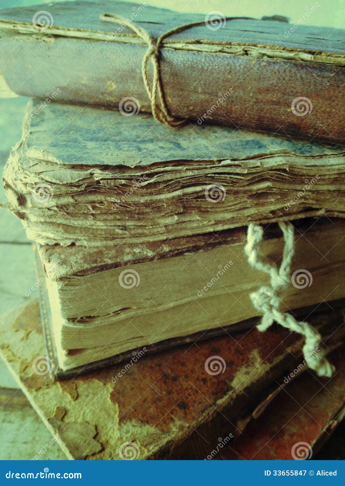 Damaged old books stacked stock image. Image of pages - 33655847