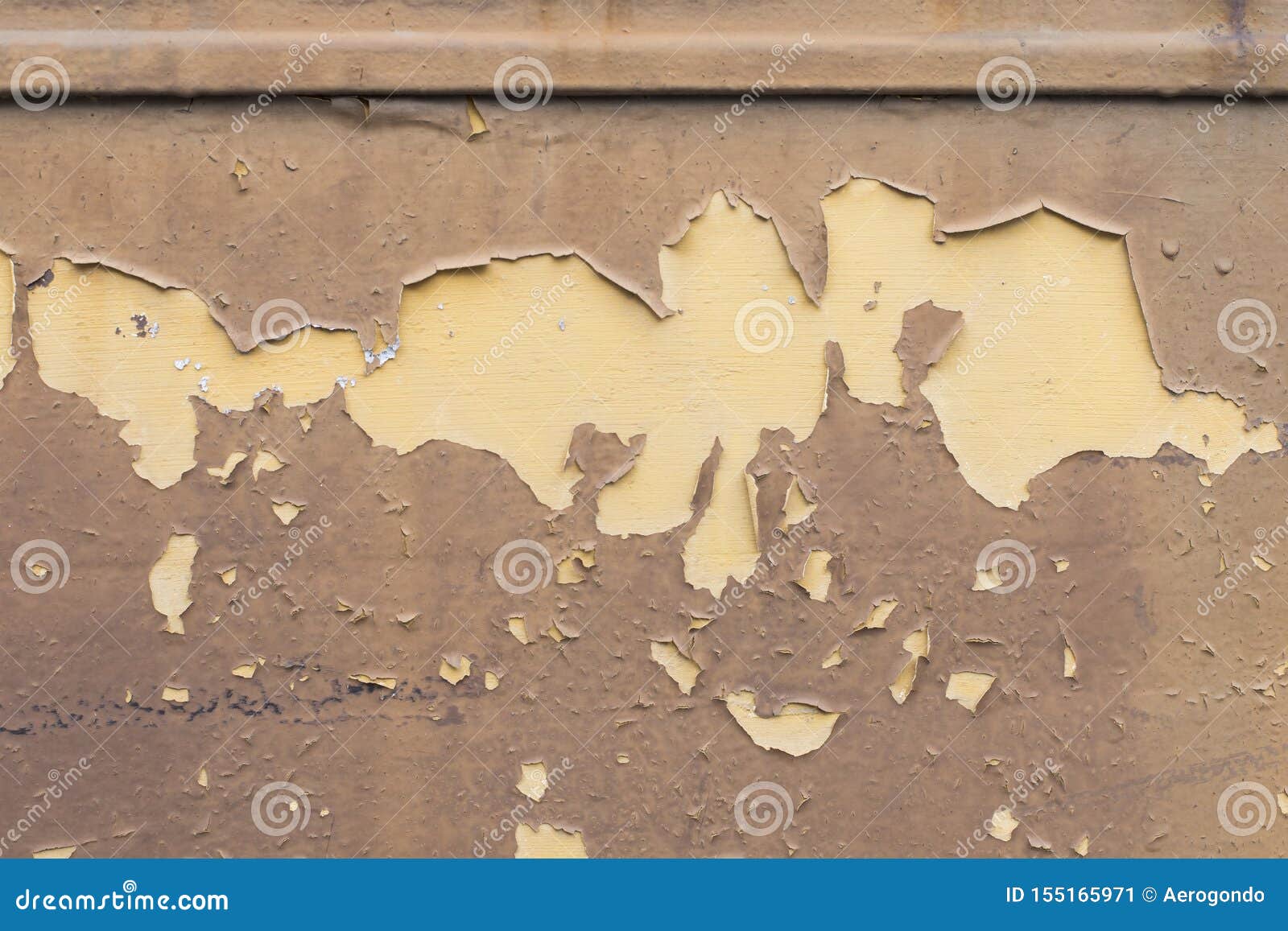 Damaged Paint Layer Over Metal Material Stock Image - Image of backdrop ...