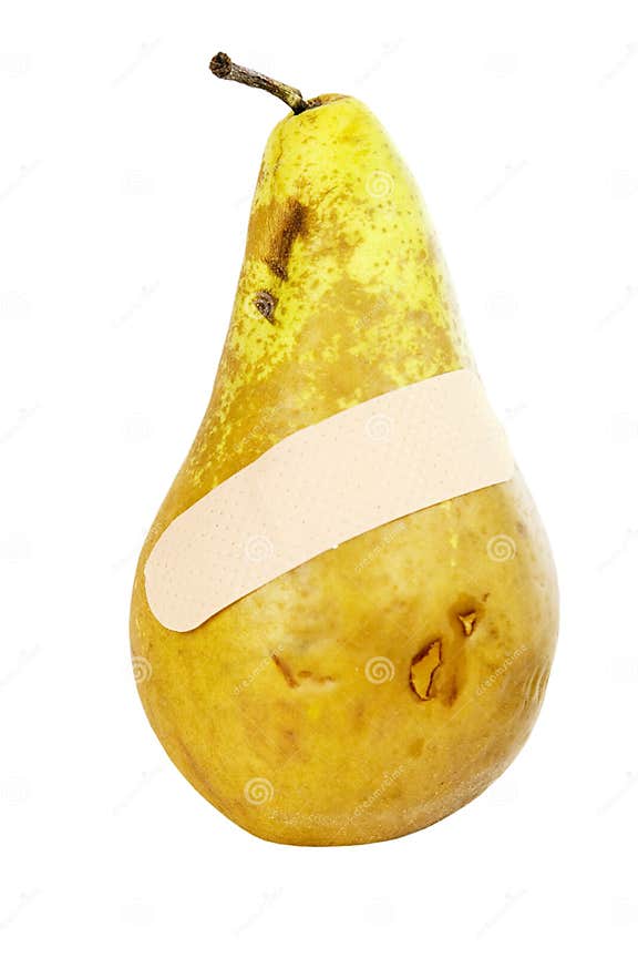 Damaged Pear stock photo. Image of fruit, break, path, isolation - 546786