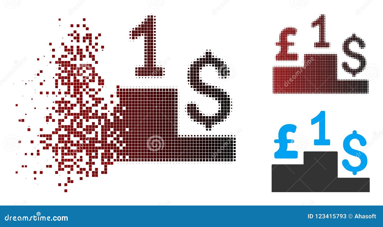 Damaged Pixel Halftone Dollar Pound Competition Icon Stock Vector ... Damaged Pixel Halftone Dollar Pound Competition Icon Stock Vector ...
