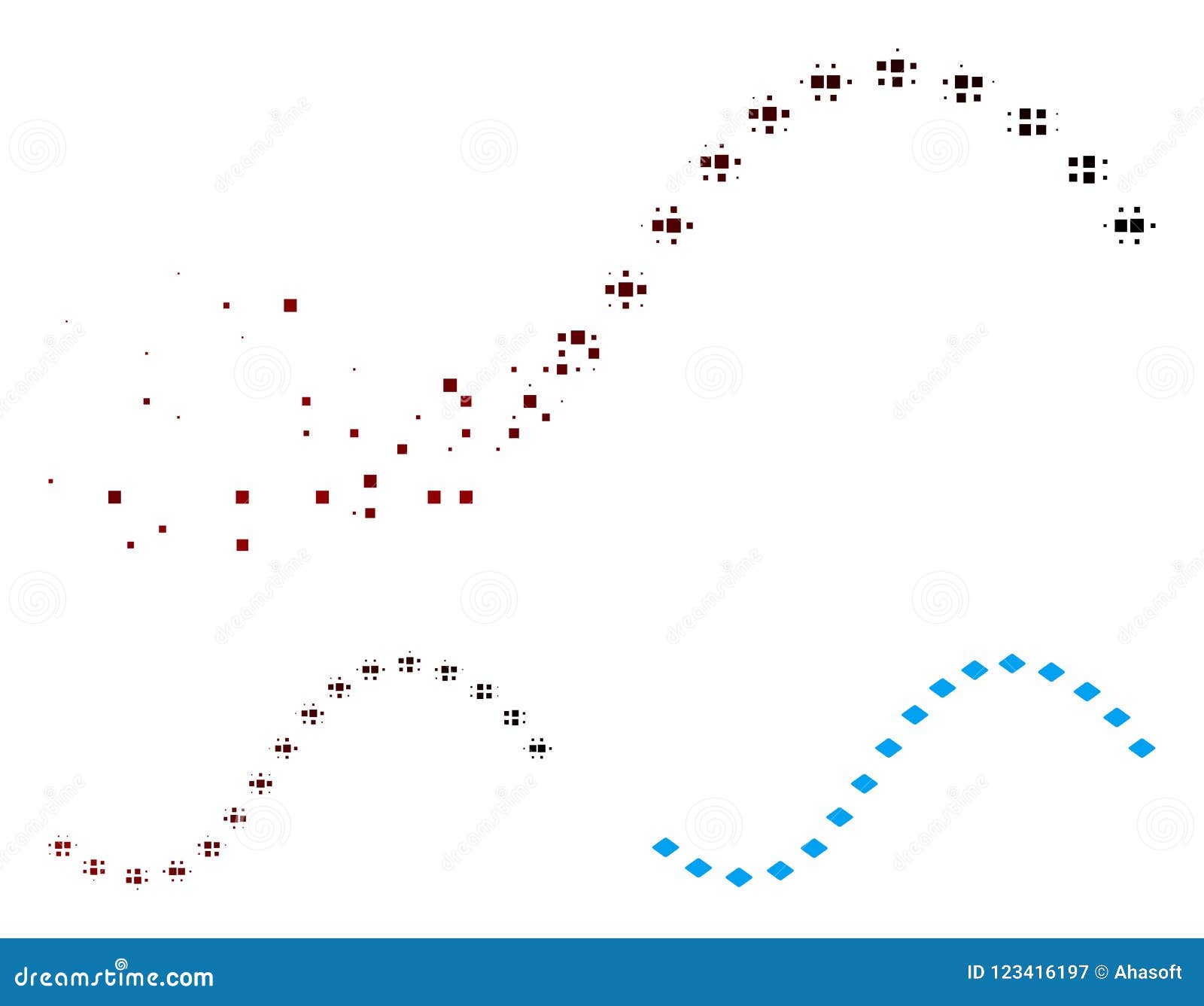 Damaged Pixel Halftone Dotted Function Line Icon Stock Vector ... Damaged Pixel Halftone Dotted Function Line Icon Stock Vector ...