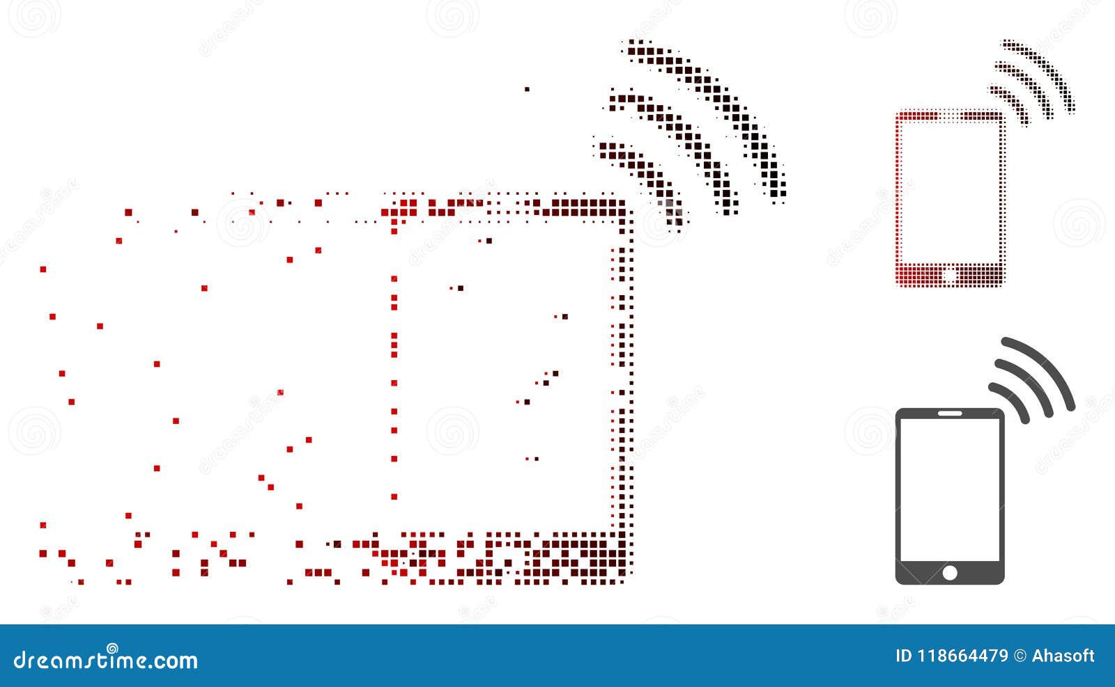 Damaged Pixel Halftone Mobile Wi-Fi Signal Icon Stock Vector ... Damaged Pixel Halftone Mobile Wi-Fi Signal Icon Stock Vector ...