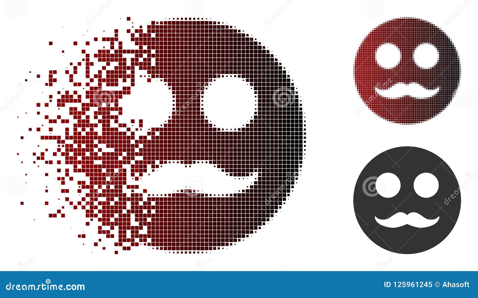 Damaged Pixelated Halftone Gentleman Smiley Icon Stock Vector ... Damaged Pixelated Halftone Gentleman Smiley Icon Stock Vector ...