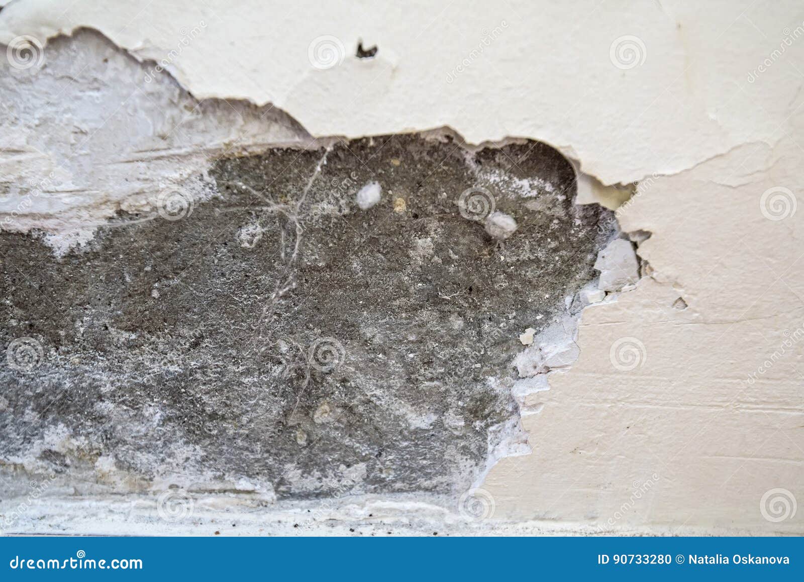 Damaged Plaster on Wall Indoors Close Up Stock Photo - Image of indoors ...