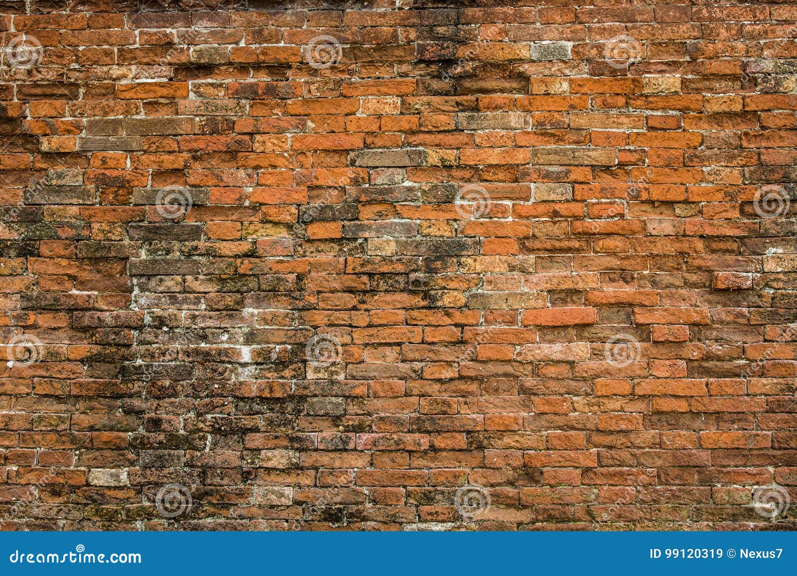 Damaged red brick wall stock image. Image of rough, material - 99120319