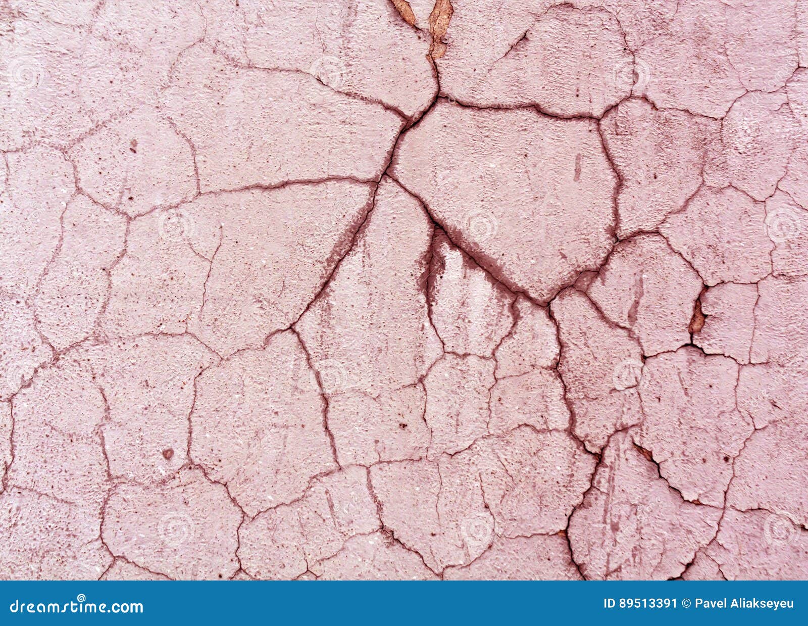 Damaged Red Color Old Wall Surface. Stock Image - Image of cement ...