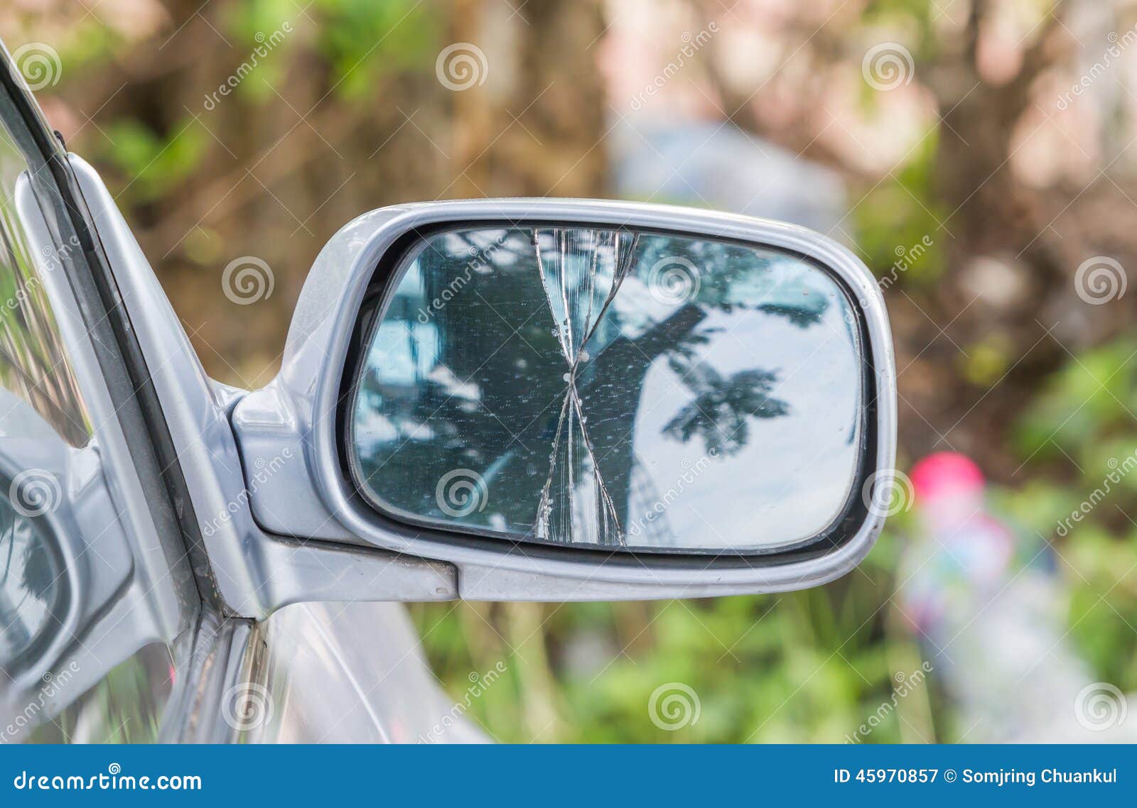 Damaged Right Rearview Mirror Car Stock Photos - Free & Royalty-Free ...