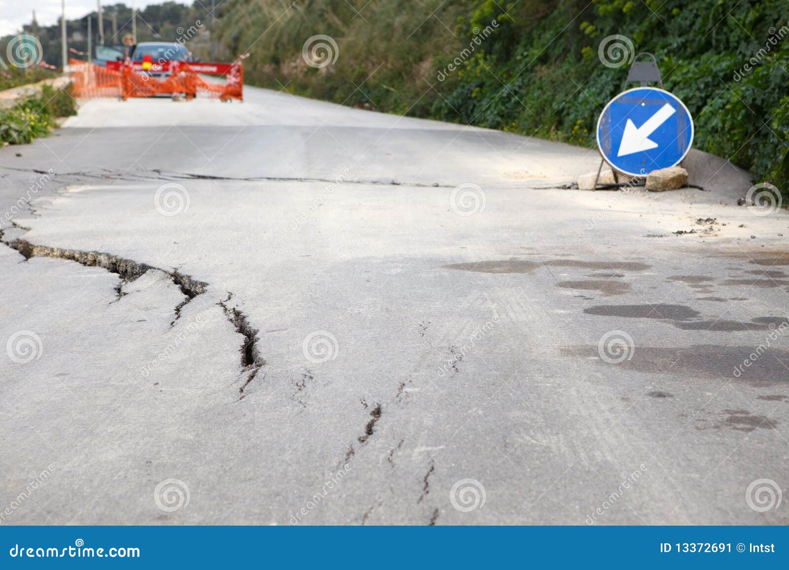 Damaged Road Stock Photo | CartoonDealer.com #36975342