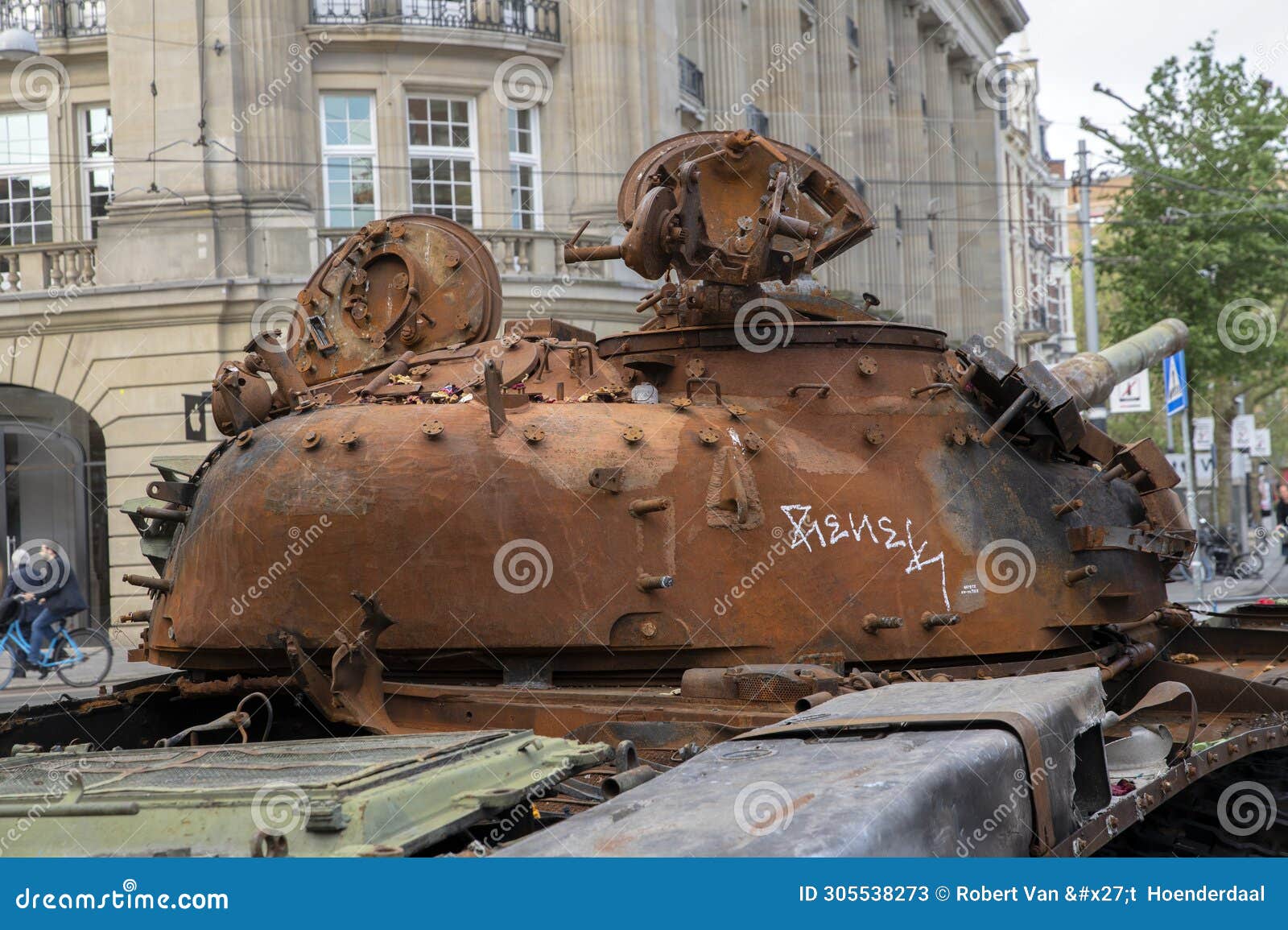 A Damaged Russian Tank at Amsterdam the Netherlands 26-5-2023 Editorial ...