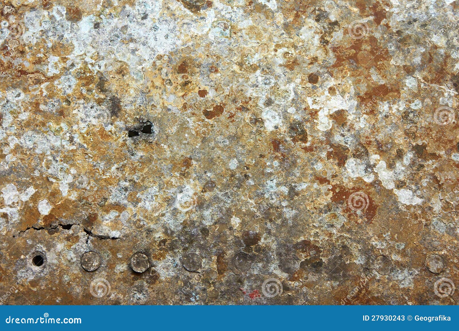 Damaged & Rusted Metal Panels Texture FromYak-9 Stock Image - Image of ...