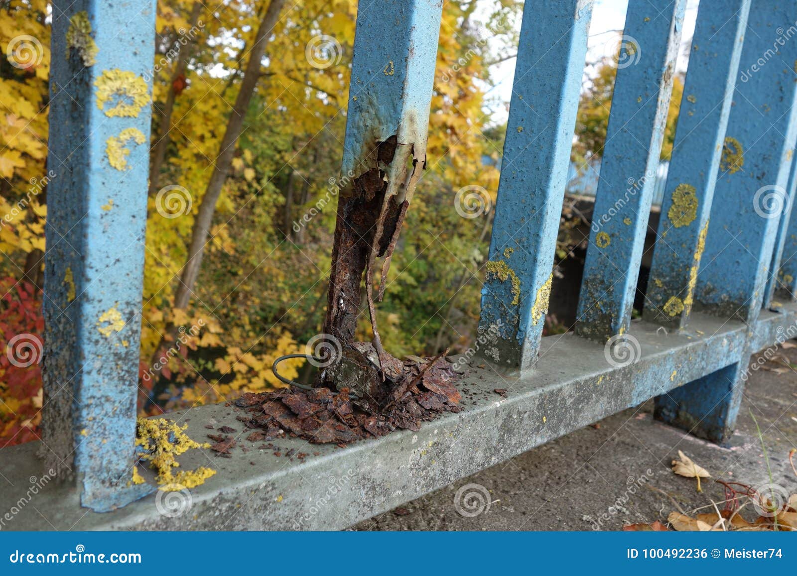 Rusting fence stock photo. Image of surface, metal, coating - 100492236